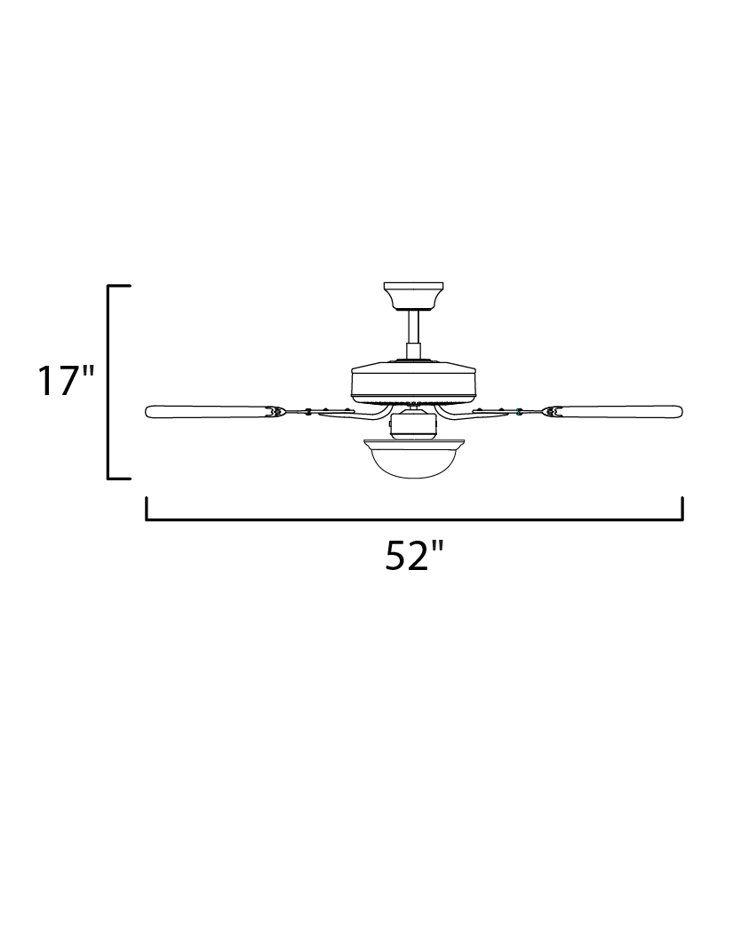 Ceiling Fan Elevation Cad Drawing | Shelly Lighting
